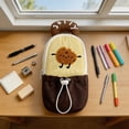 Adorable Cookie Handheld Pencil Bag, Lightweight Zipper Pen Case with ...