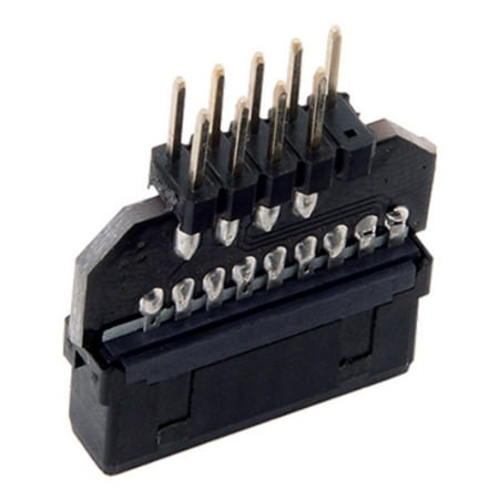 USB 2.0 9 Pin to USB 3.0 19 Pin Adapter Panel Plug Connector USB ...