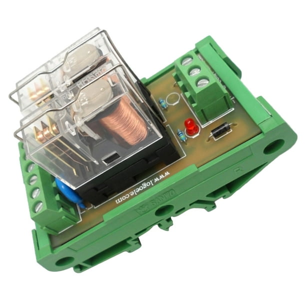DC 12V 2 Way NPN Relay Module Low Level Signal (GND-0V) With Diode ...