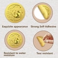 25sheets Plastic Self Adhesive Gold Foil Embossed Stickers Medal ...
