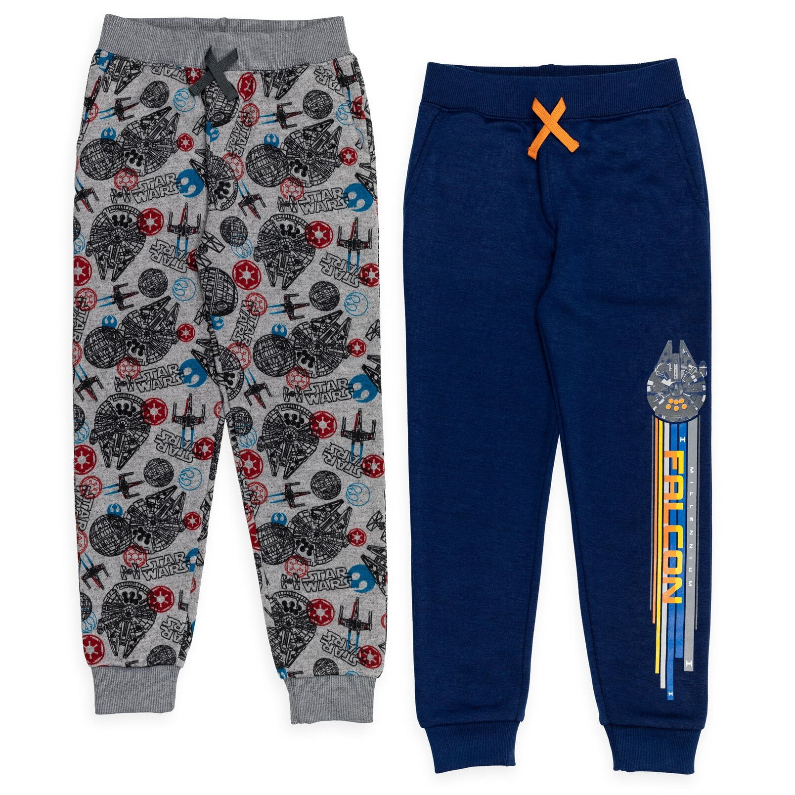 Star Wars Millennium Falcon Little Boys Fleece 2 Pack Pants Grey / Blue ...