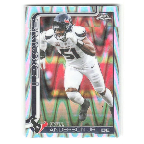 2025 Topps Chrome RayWave Refractor #121 Will Anderson Jr. Houston ...