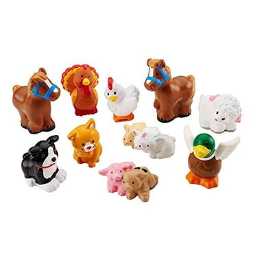 Fisher-Price Little People Farm Animal Friends Toy Set: Caring Cow ...