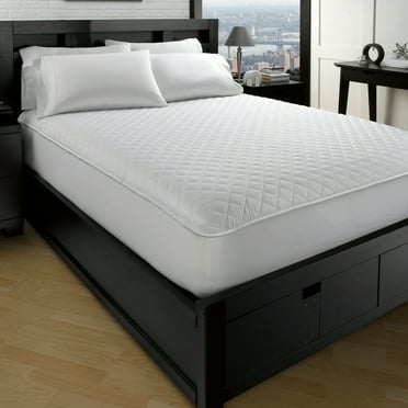JML Quilted Fitted Mattress Pad Cover (Queen) -Diamond Mattress ...