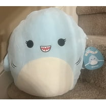 SQK - 12 Inch Medium Plush Squishmallow, Davie - Blue Shark Fuzzamallow ...