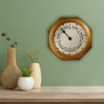 "DayClocks 10"" Oak Wood Frame Classic Wall Clock, Day-of-the-Week ...