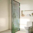 Bohemian Beach Waves Grass Green Gradient Window Privacy Film, Rainbow ...