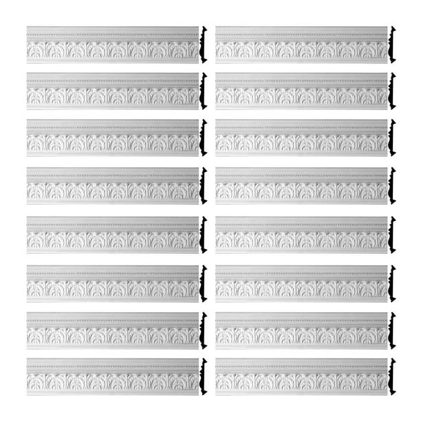 Cornice Crown Mouldings White Urethane Etienne Ornate DIY Interior ...