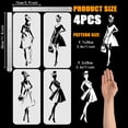 1Set PET Hollow Out Drawing Painting Stencils for DIY Scrapbook Photo ...
