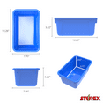 Storex Classroom Container Box, Small Books and Craft Storage, Colored ...