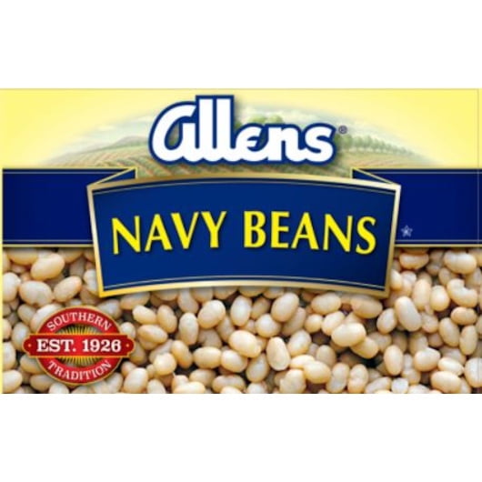 Allen Beans Navy Canned, 111 Ounces, 6 per case - Walmart.com