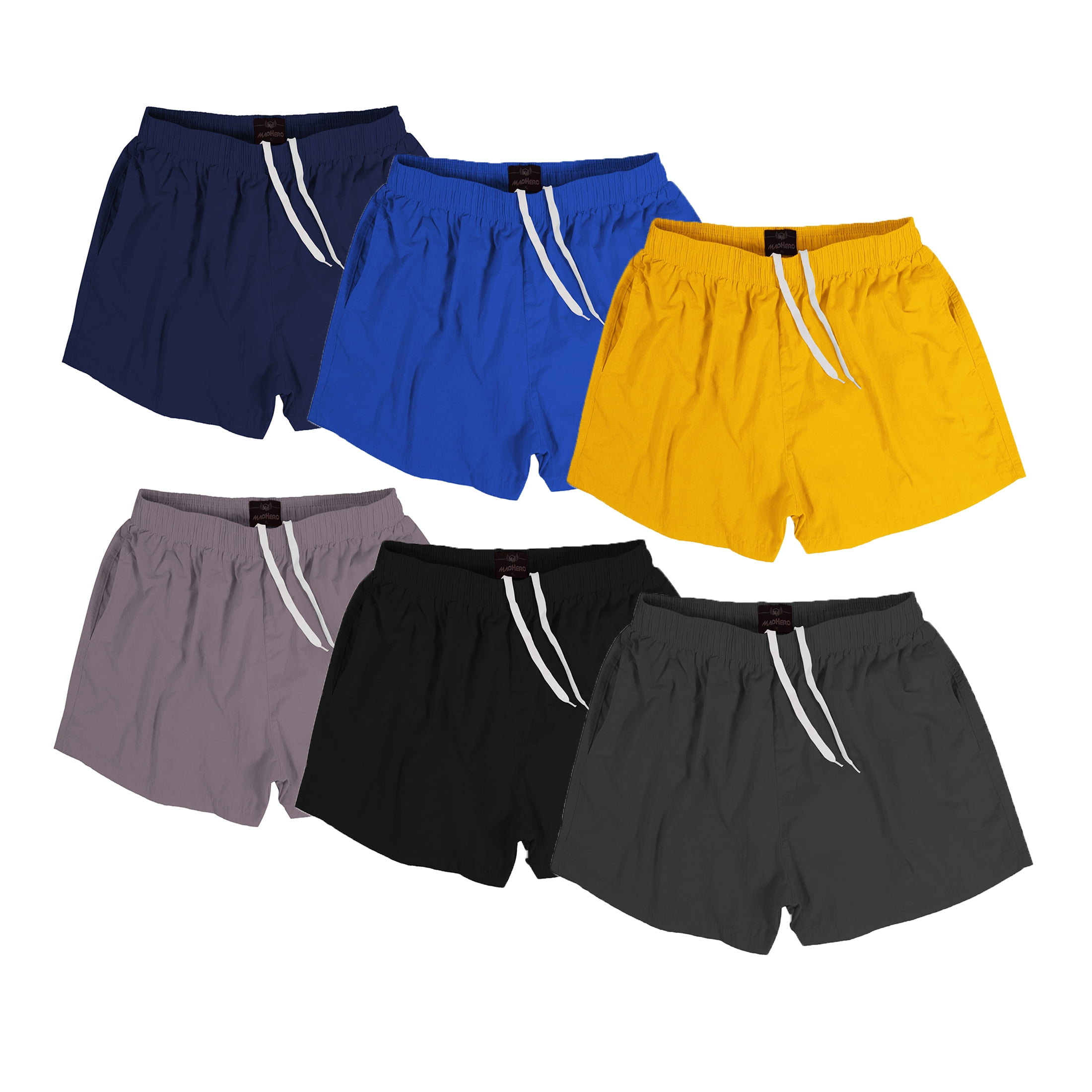 MYJAJAYI Men Swim Trunks with Mesh Lining 3 inch Elastic Waistband Mens ...