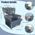 JTWEB Clear Plastic Couch Cover for Armchair Recliner Waterproof ...