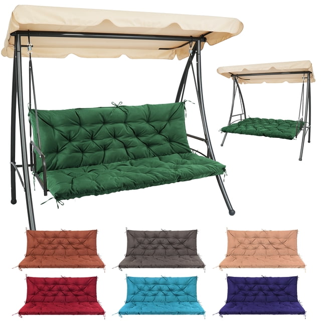 Garden Swing Cushion Matalde 150cm x 100cm Dark Green Swing Chair ...