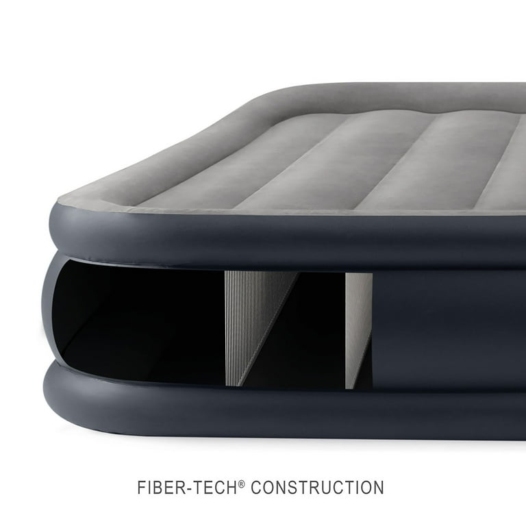 Intex Deluxe Inflatable Blow Up Mattress with Built In Pump Queen Walmart