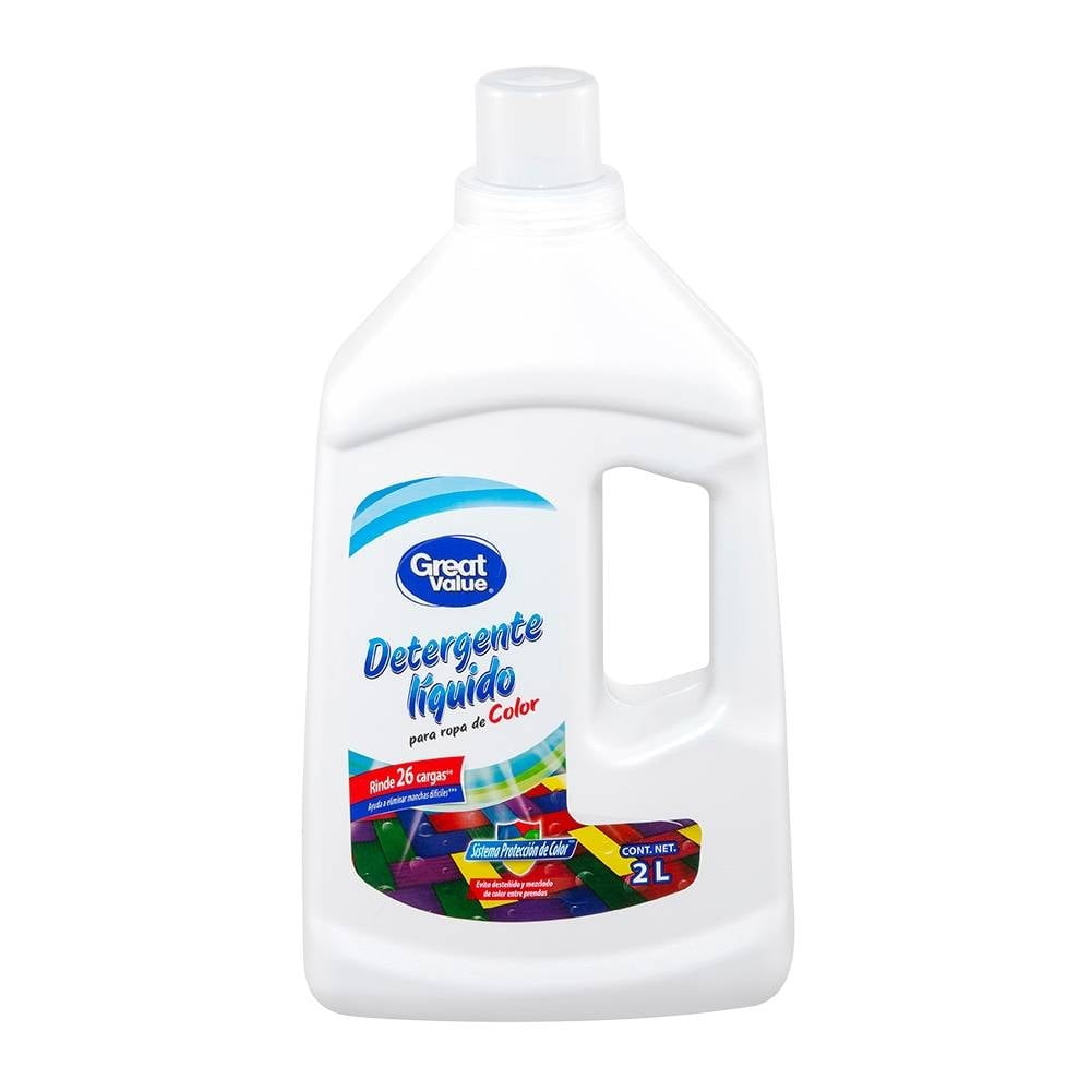 Detergente líquido Great Value para ropa de color 2 l | Walmart en línea