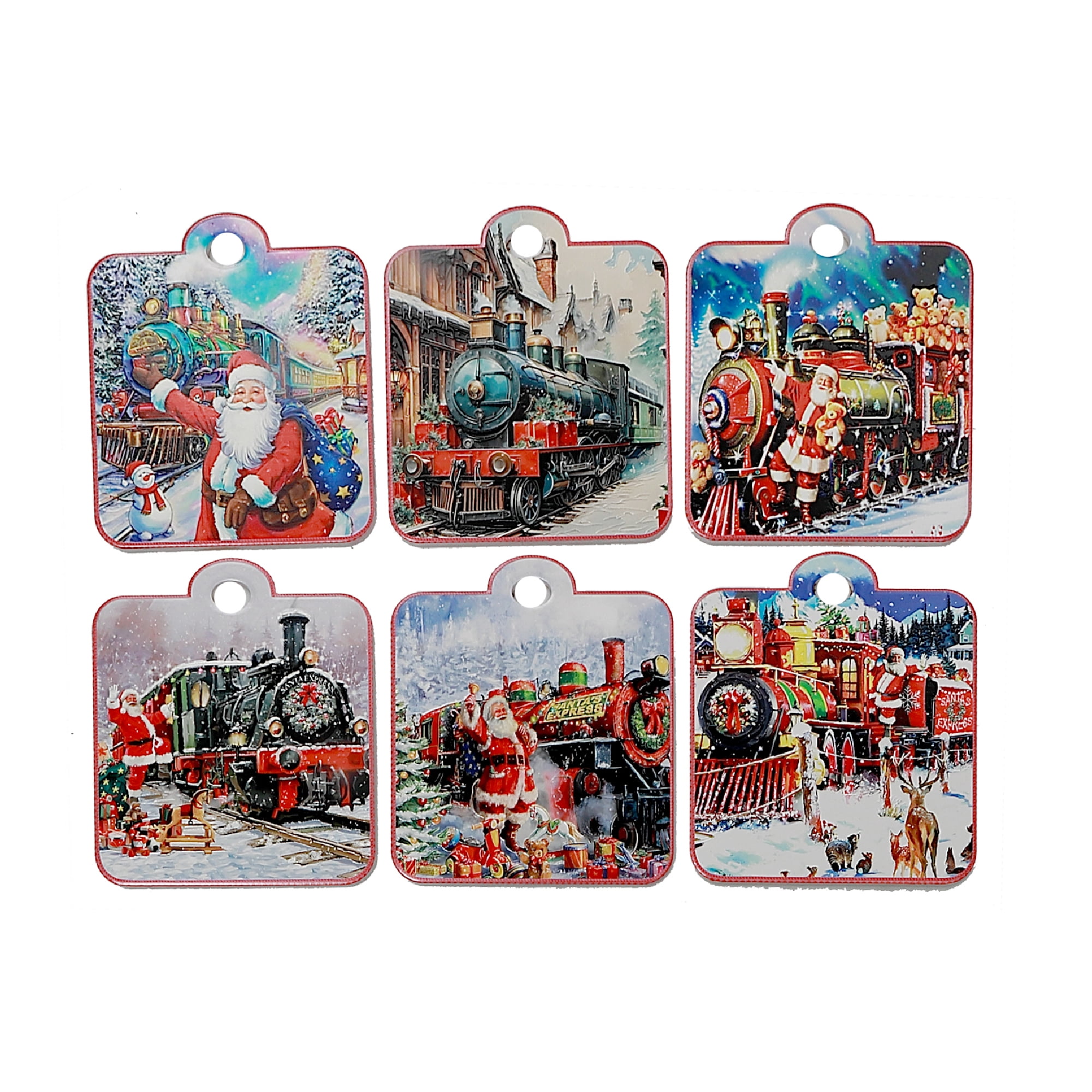 7" Square Embossed Ceramic Trivet (Train) (Asstd) - Set of 6 - Walmart.ca