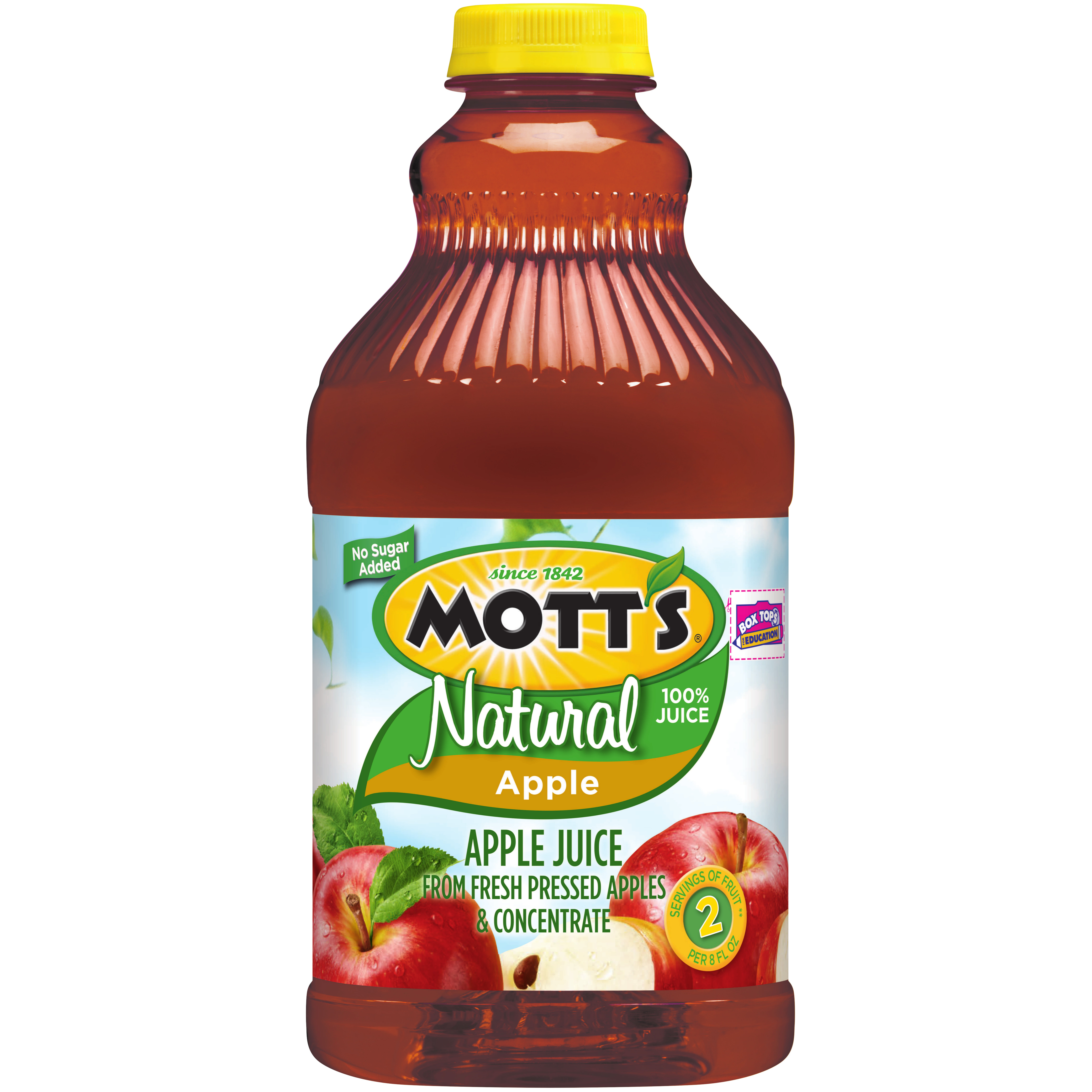 Mott s Natural 100 Apple Juice 64 Fl Oz Walmart