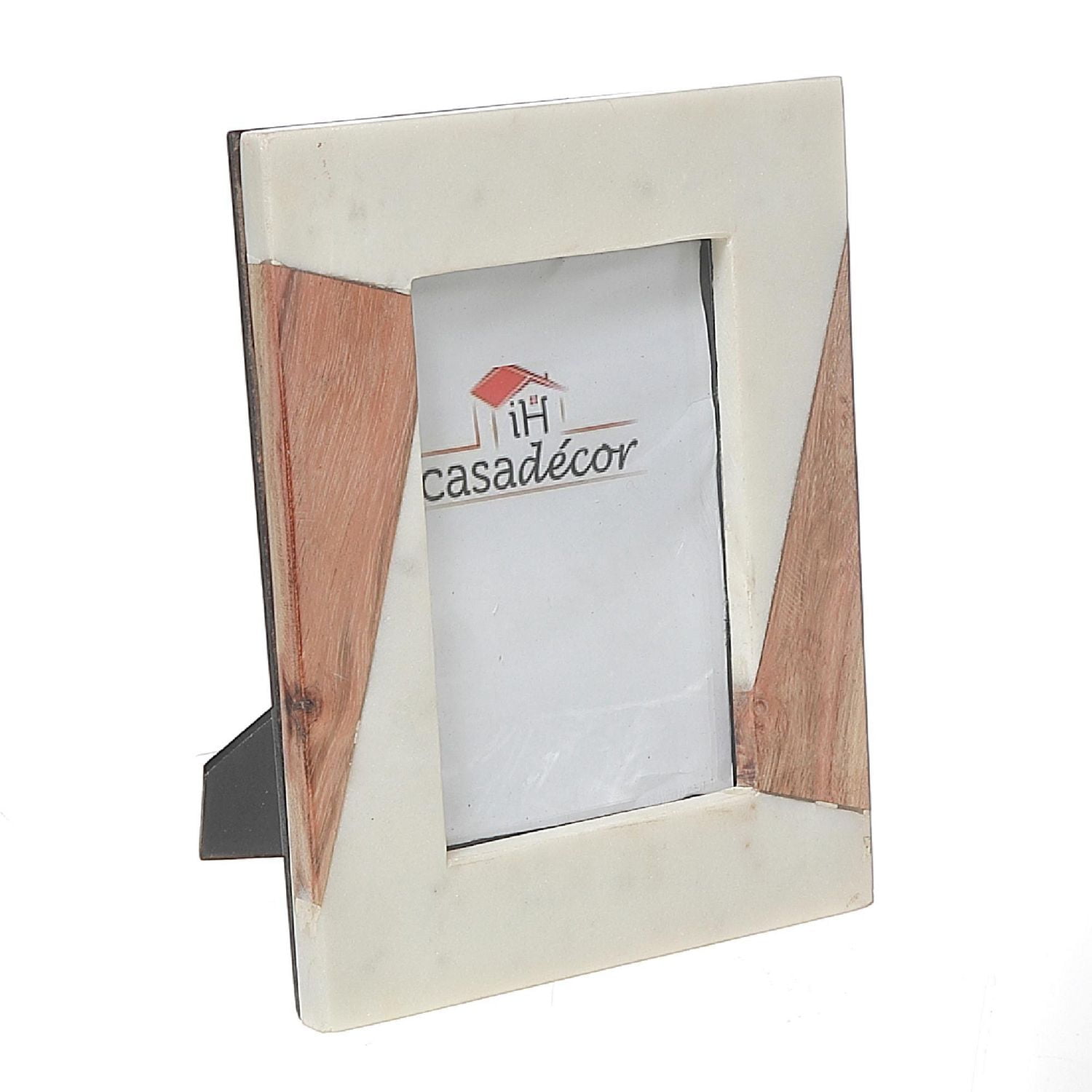 Click here for Ih Casadécor White Marble & Wooden Picture Frame 6... prices