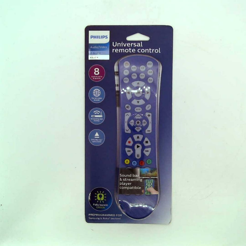 Philips Universal Remote Control (8 Devices) - Blue - Walmart.com ...