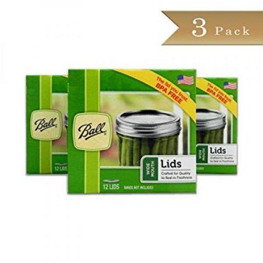 Ball Wide Mouth Lids 4 PACK ( 48 Lids total ) - Walmart.com