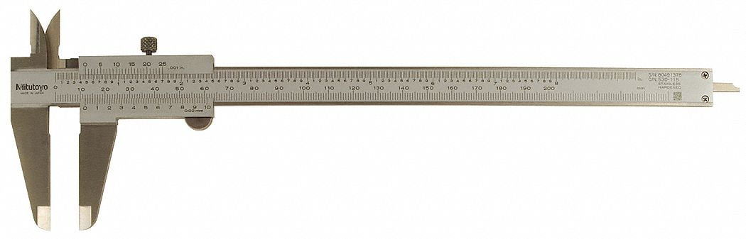 Mitutoyo Vernier Caliper,Lock Screw,0-8 In 530-118 - Walmart.com