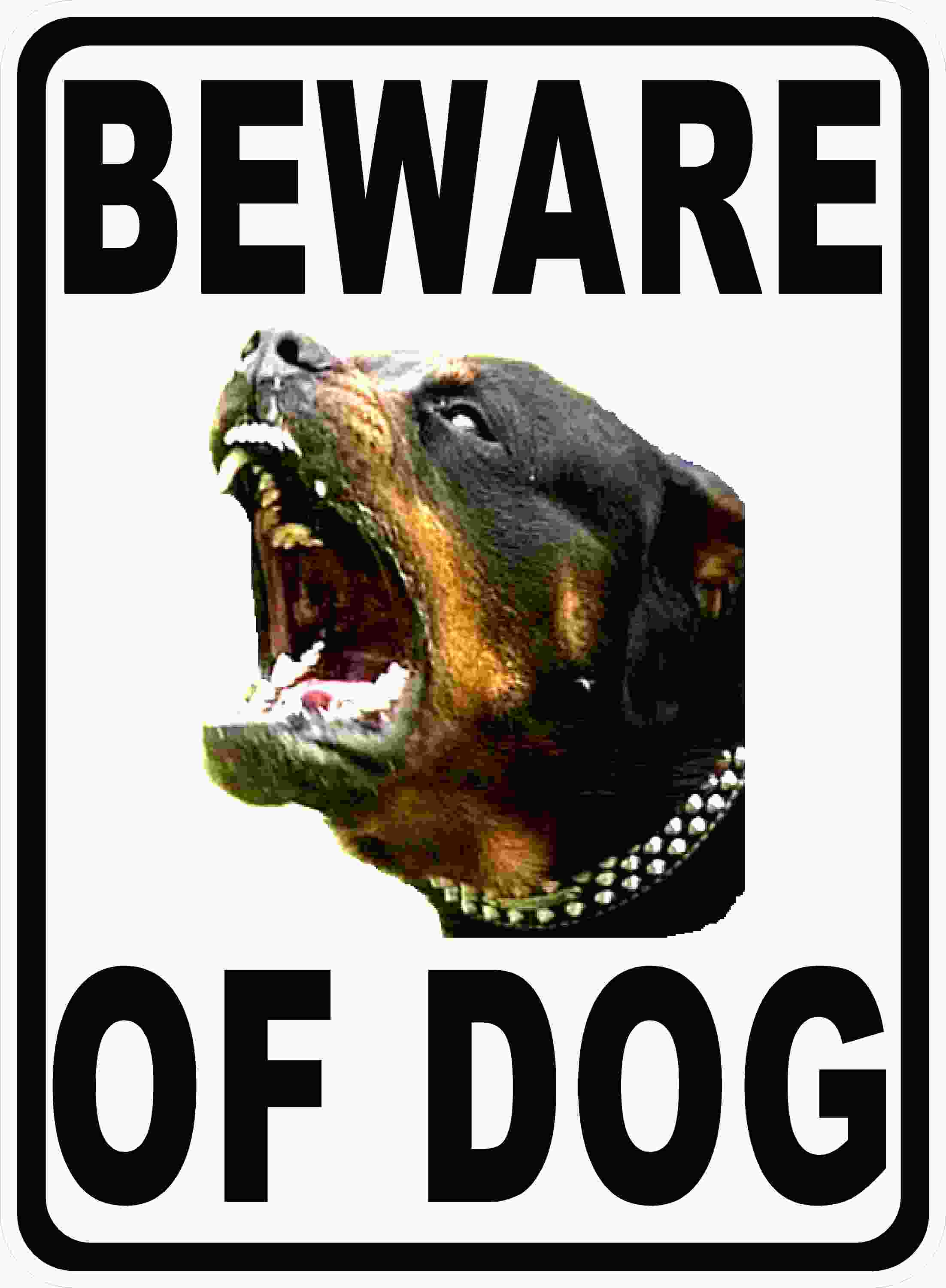 Beware of Dog Sign - Walmart.com