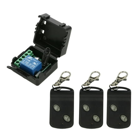 Smart Home 433Mhz Dc 1Ch Wireless Remote Switch Relay Receiver ...