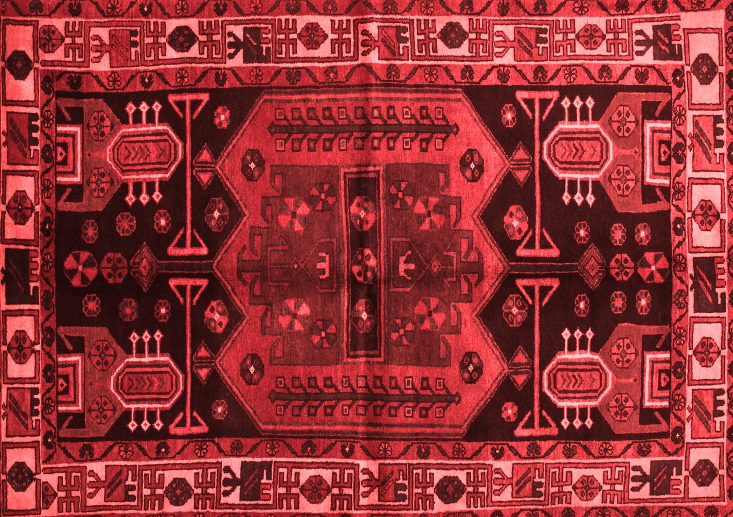 Ahgly Company Indoor Rectangle Persian Red Traditional Area Rugs, 7' x ...