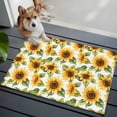2x3 Ft Entryway Area Rug, Sunflower Kitchen Rug Runner Washable Floor ...