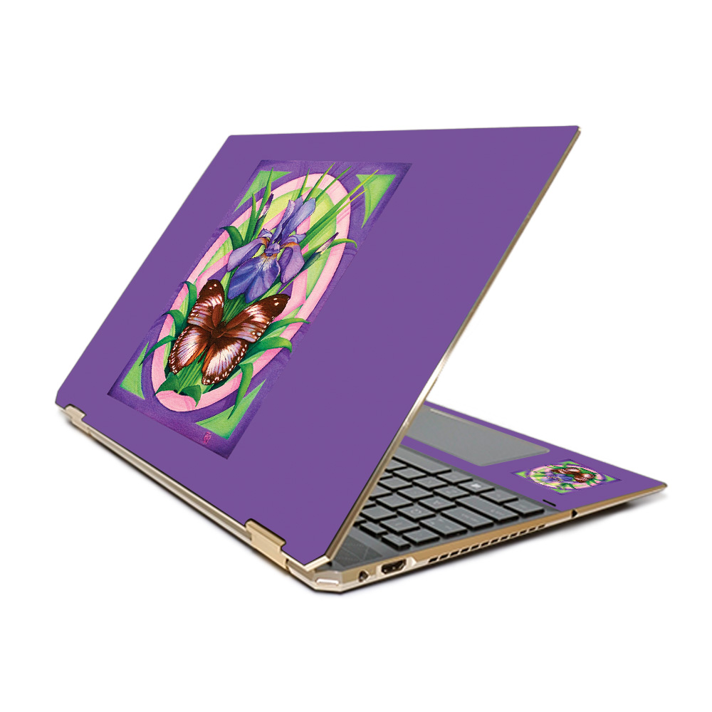 Skin Decal Wrap Compatible With HP Spectre x360 15.6" Gem-Cut (2019 ...