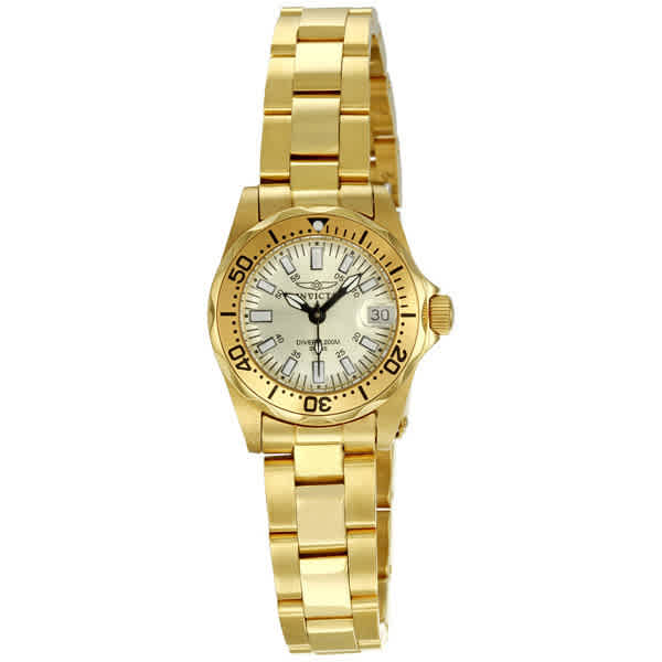 Invicta Women's Signature INV-7065 Gold Stainless-Steel Japanese Quartz ...