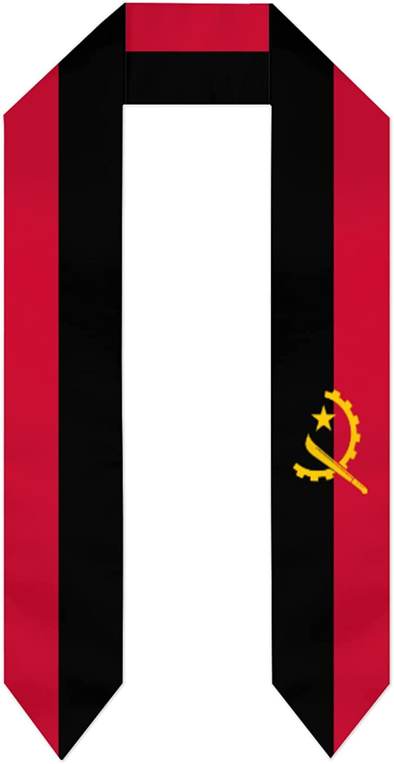 DABOYOZHZH Angola Flag Graduation Shawl Sash Stole Wraps Scraf For ...
