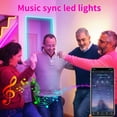 CERPXFF-66Ft Outdoor Waterproof LED Strip Lights,Music Sync RGB IP68 ...