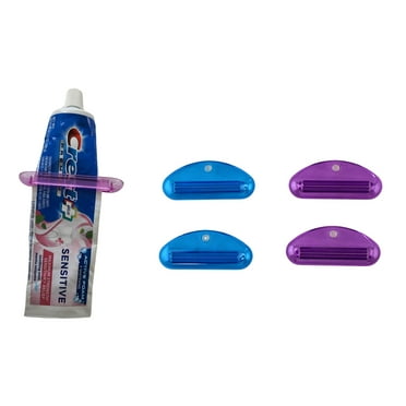 Set of 4 EZ Plastic Tube Squeezers, Toothpaste Dispenser, Bathroom ...