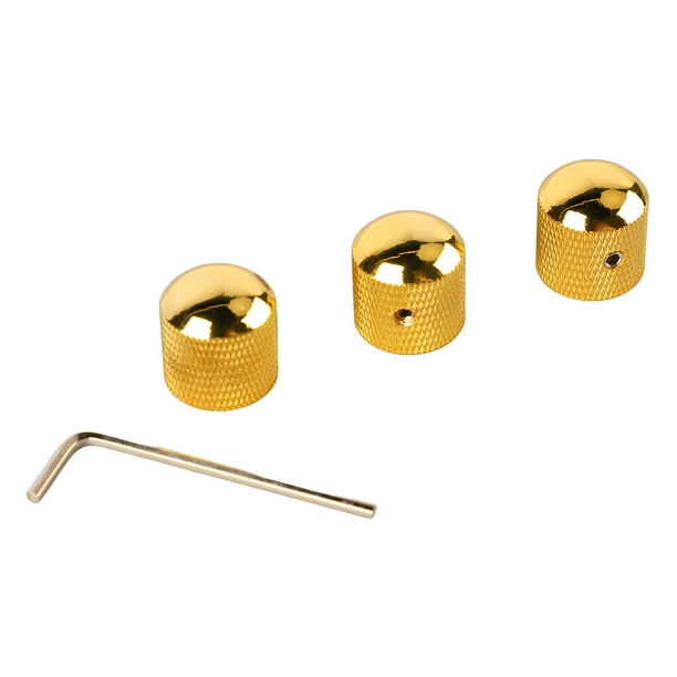 Guitar Control Knobs,3PCS Guitar Dual Stacked Metal Guitar Knobs Guitar ...