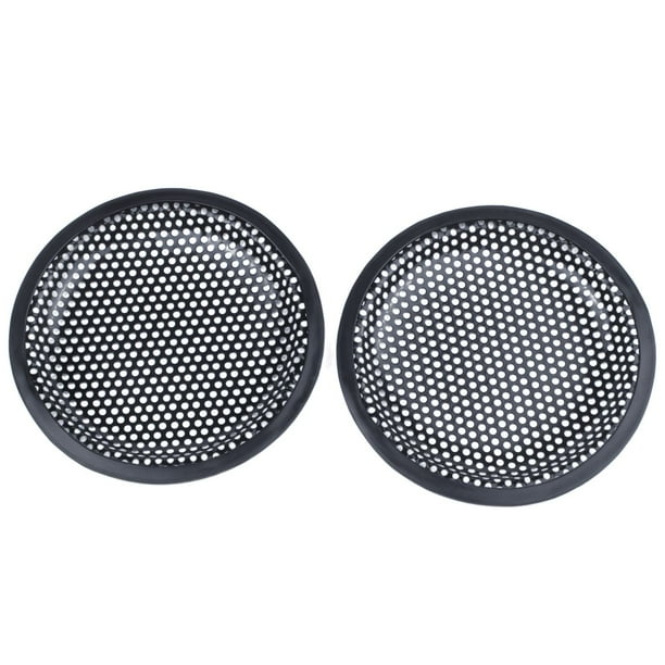 6.5inch Metal Mesh Round Car Woofer Cover Speaker Grill Black 2 Pcs ...