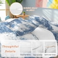 Abstract Mottled Texture California King Duvet Cover Set, Gary Blue ...