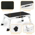 Folding Step Stool, Height-Adjustable Step Stool with Non-Slip Platform ...