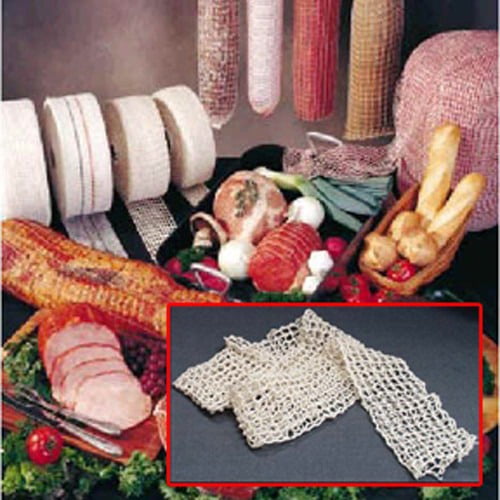 Zip-Net 4 Stich Natural Cotton Meat Netting White, 150' Length x 18 ...