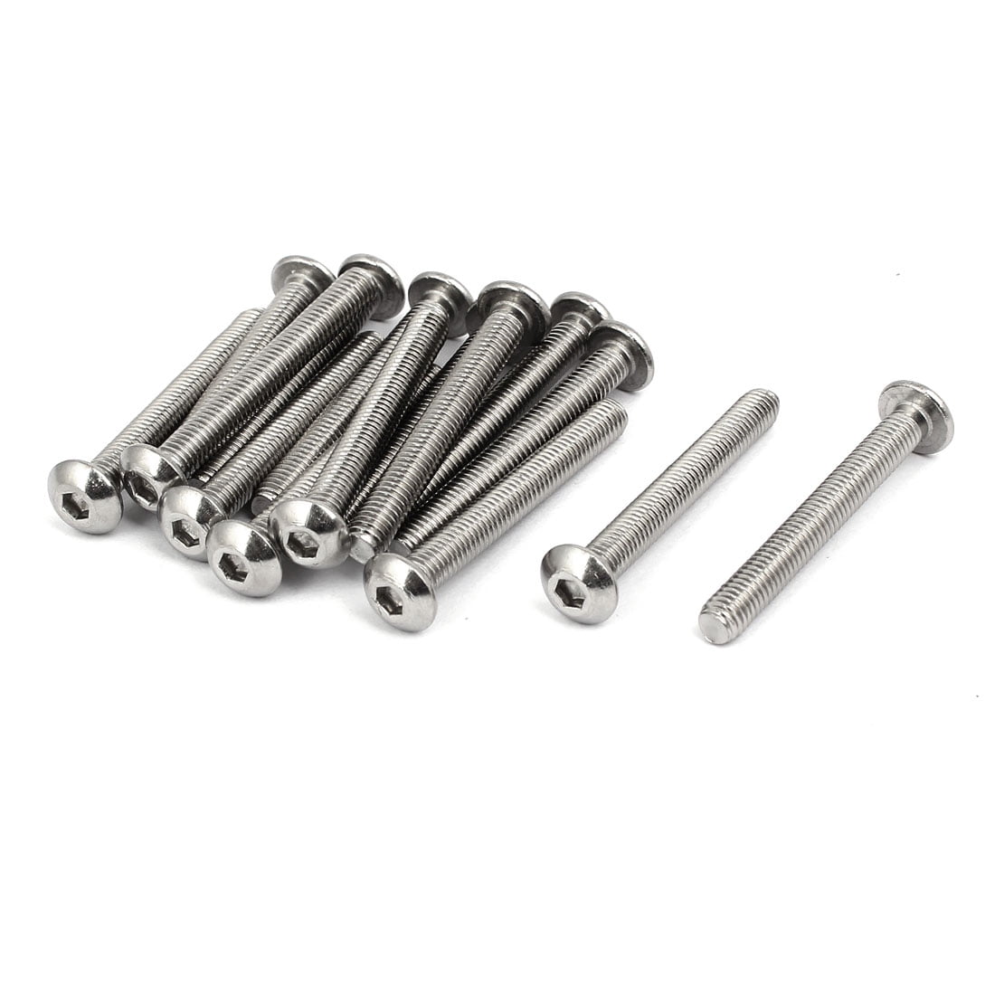 M5x40mm 304 Stainless Steel Button Head Hex Socket Cap Screws Bolts