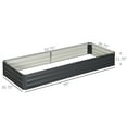Beyamis Raised Garden Bed for Spring, 95" x 36" x 12" Metal Planter Box ...