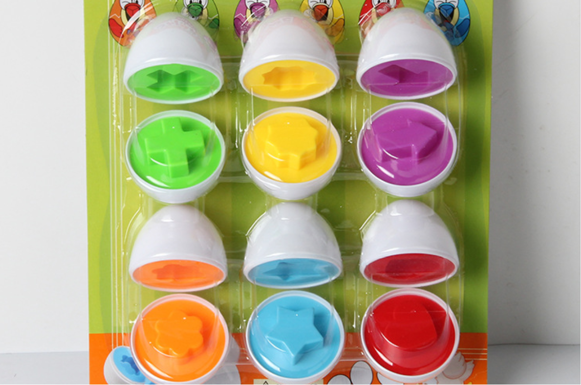 Fun Egg Matching Toy - Toddler Easter Eggs Toys - Shape Recognition ...