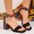 Bibifish Womens Heeled Sandals Polished Stable Secure Open Toe Ankle ...
