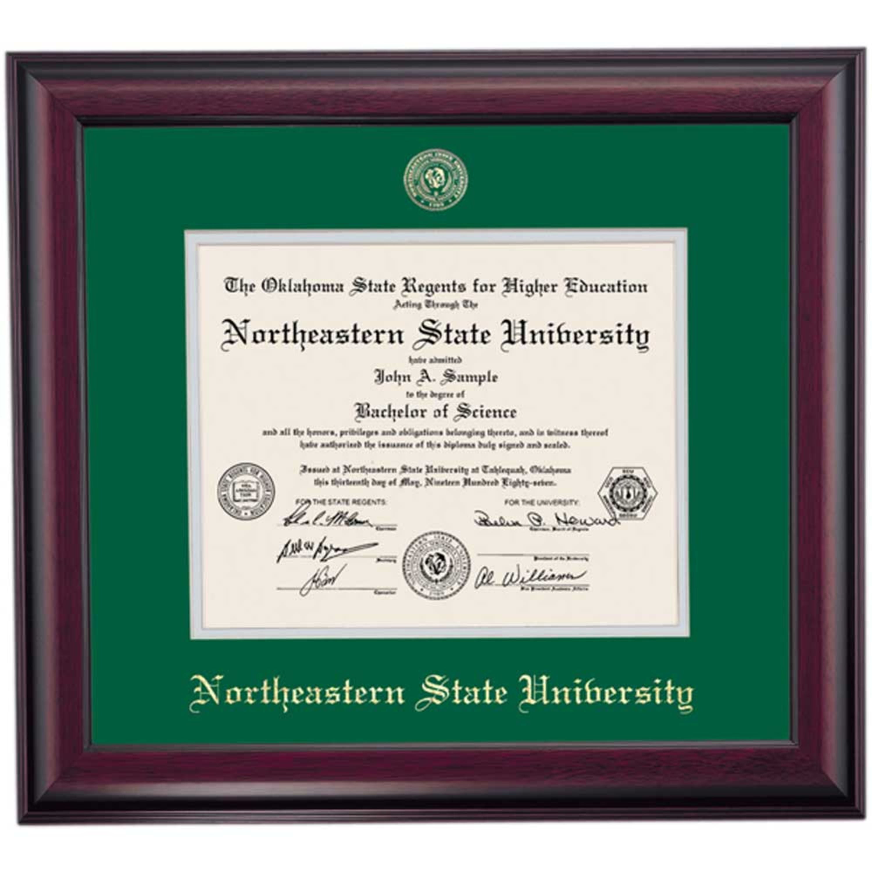 OCM Diploma Frame for Northeastern State University, 16" x 18" Diploma ...