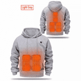 Men's Hooded Heated Sweatshirt Heated Clothing USB Heated Sweatshirt ...