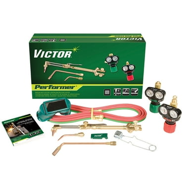 Lincoln Electric Port-A-Torch Kit with Oxygen and Acetylene Tanks and 3 ...