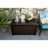 Rubbermaid Patio Chic Deck Box Storage Bench, Dark Teak - Walmart.com