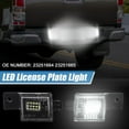 A ABSOPRO Car 6000K CM31 White LED License Plate Light Assembly ...