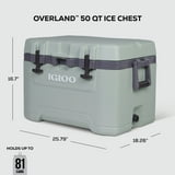 Free Shipping! Igloo Overland 50 QT Adventure Ice Chest Cooler, Green, 2 Pack, Camping Outdoors ...